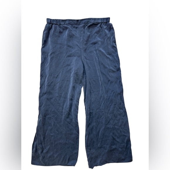 Quince | Pants & Jumpsuits | Quince Navy Blue Silk Pants | Poshmark
